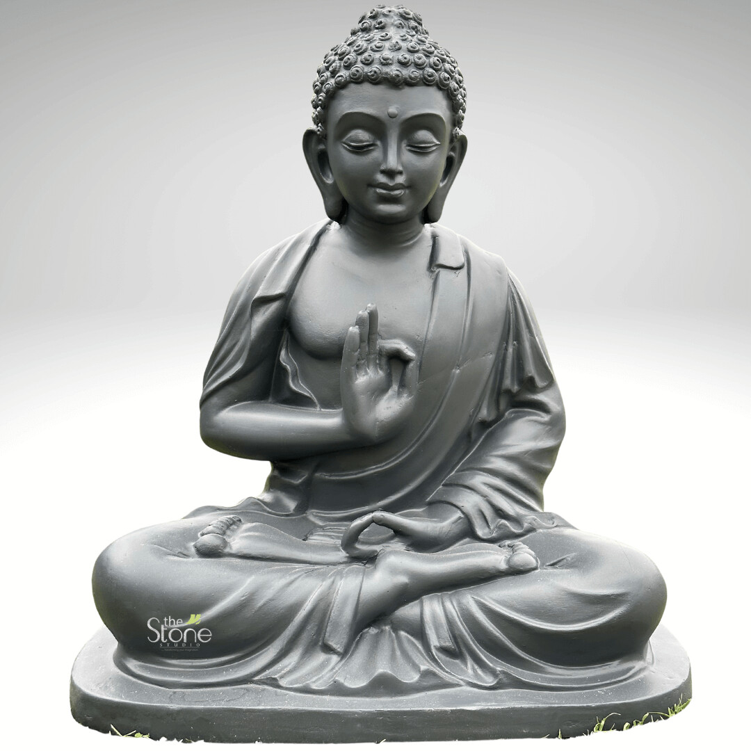 ArtStation - Black Buddha Statue For Home 24″ | The Stone Studio