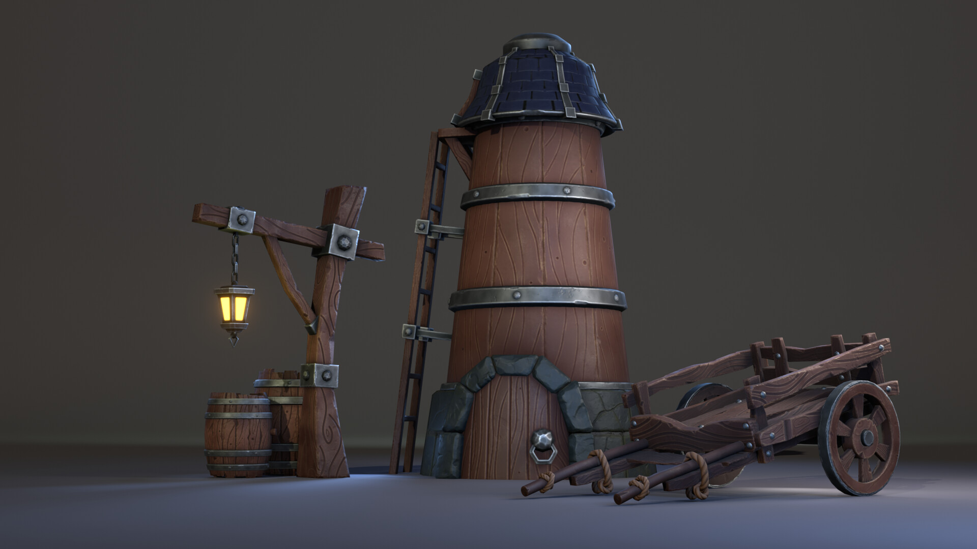 ArtStation - fantasy medieval stylized props