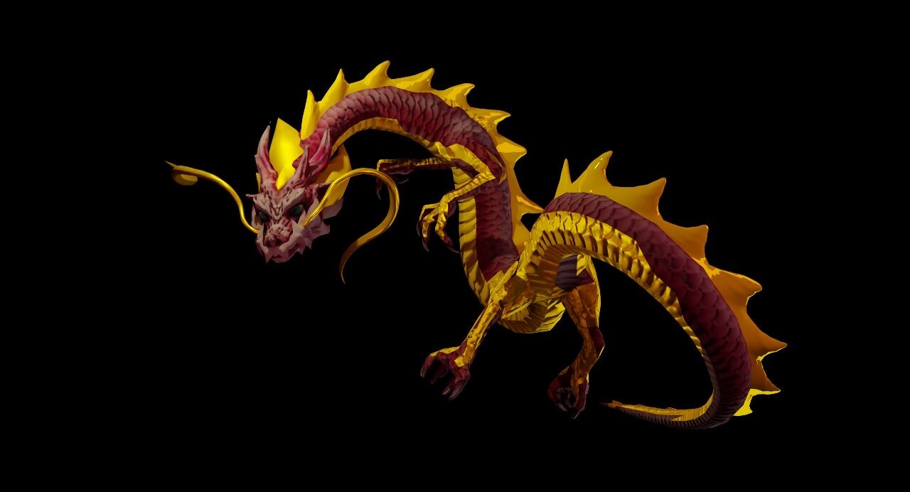 ArtStation - 3d dragon model