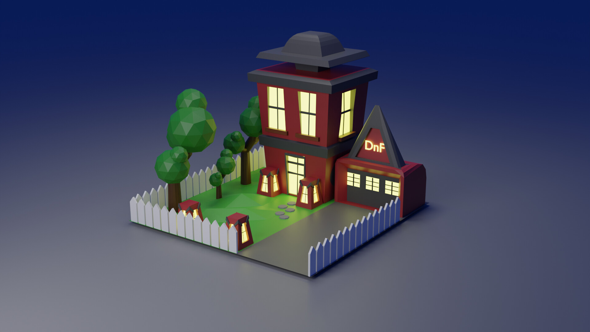 ArtStation - Isometric low poly house
