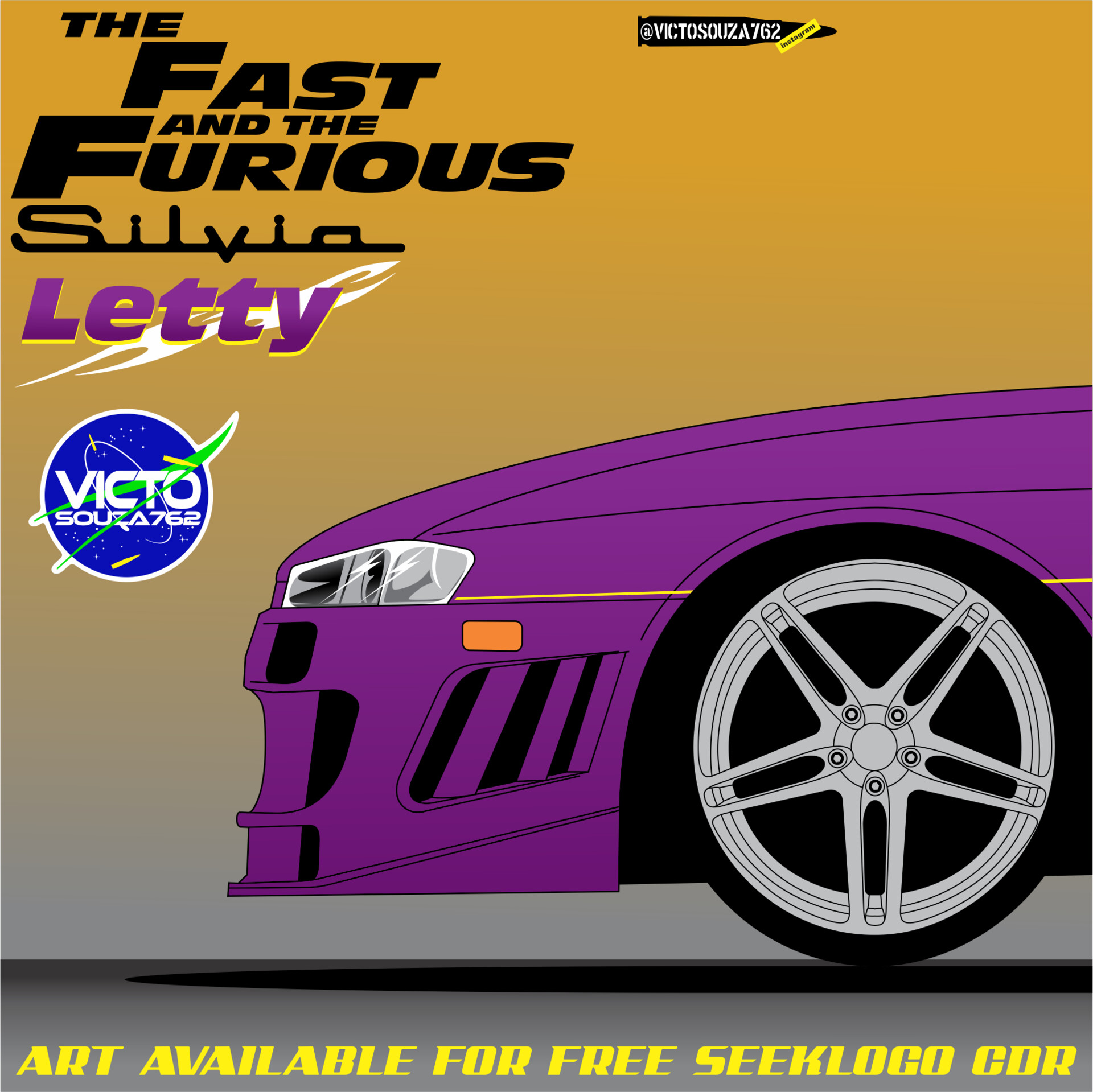 ArtStation - arte decal fast and furious letty s14