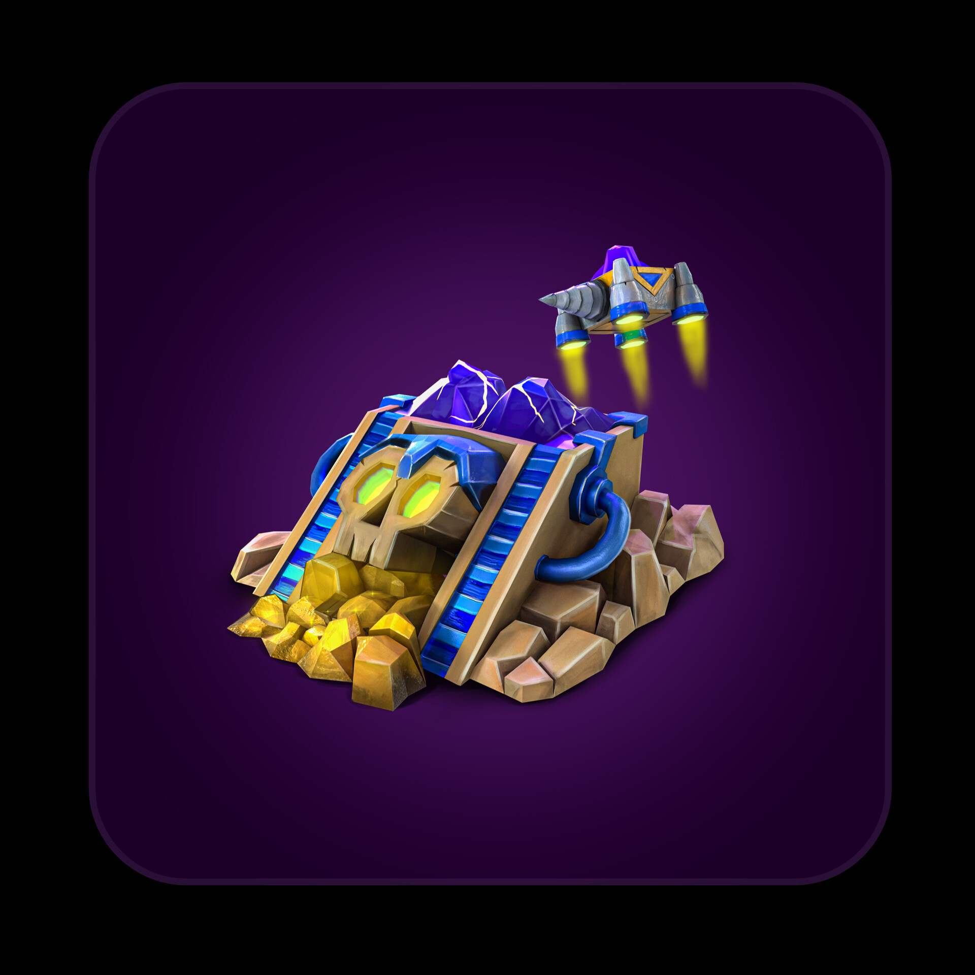 ArtStation - Gold Mine - 3D Game Asset