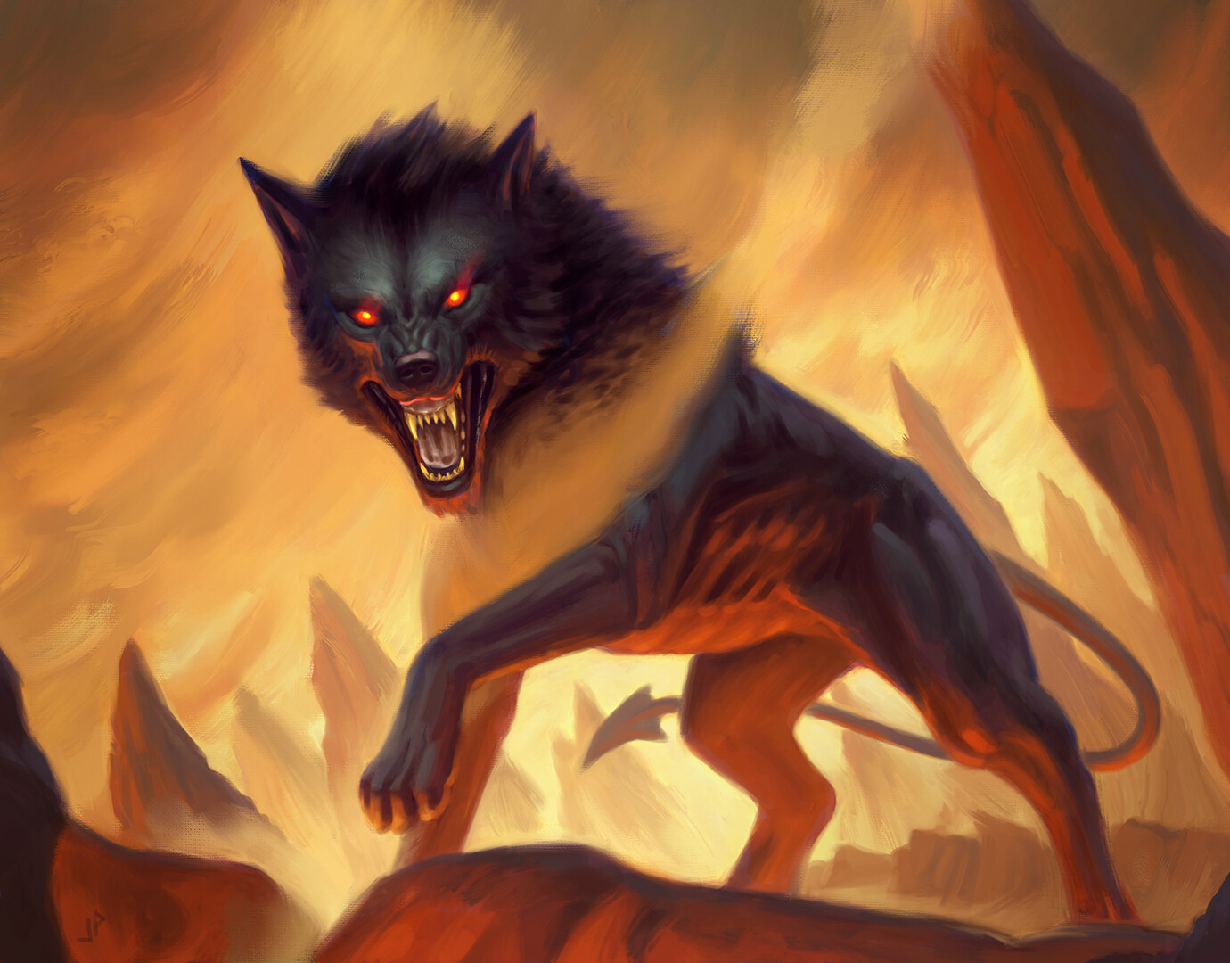 ArtStation - Hell dog