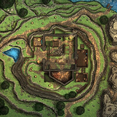 Morvold Press - Battle Map | Restored House of Thalivar - 5 Floors [72 ...