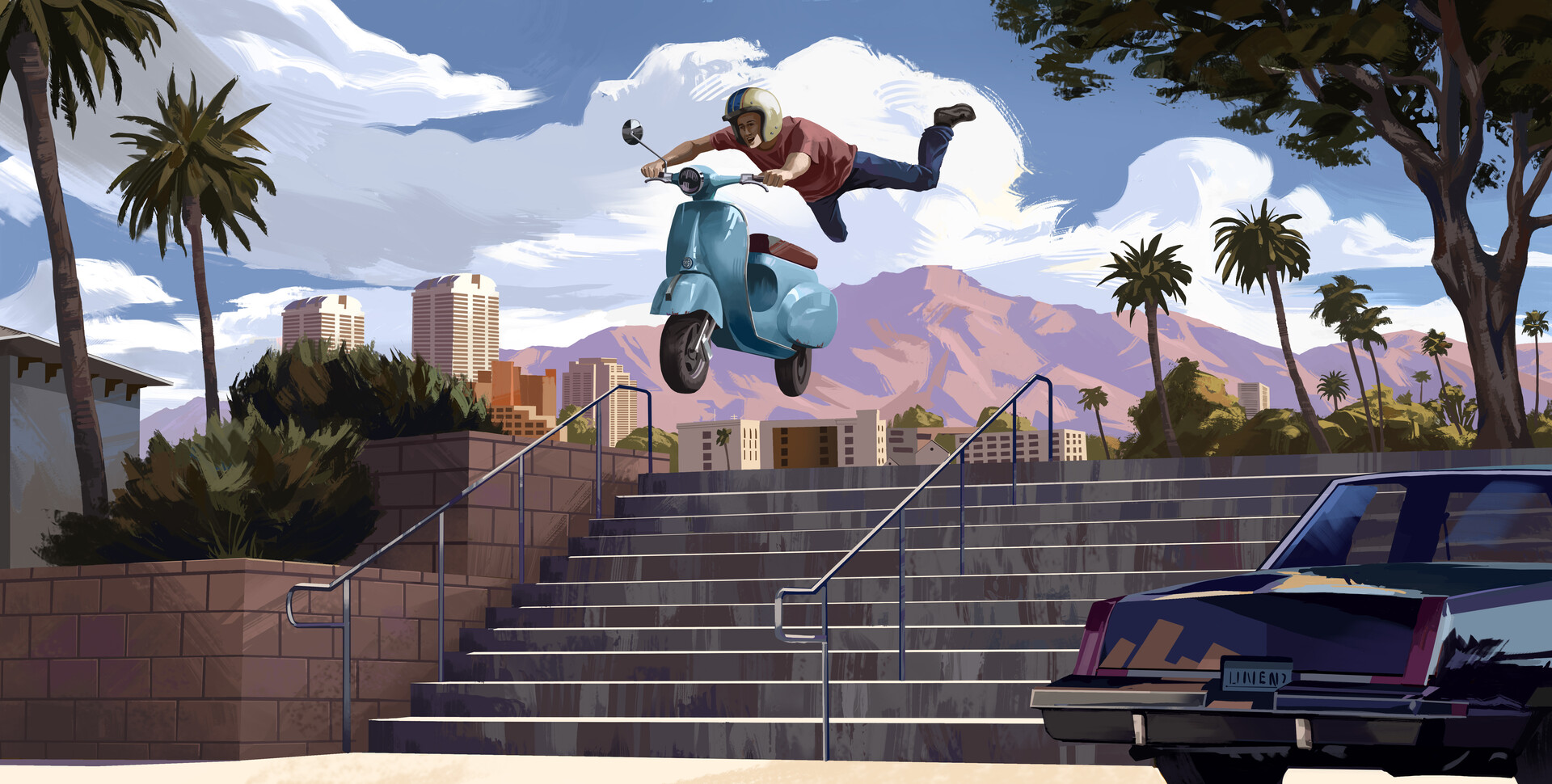 ArtStation - Stairs jump