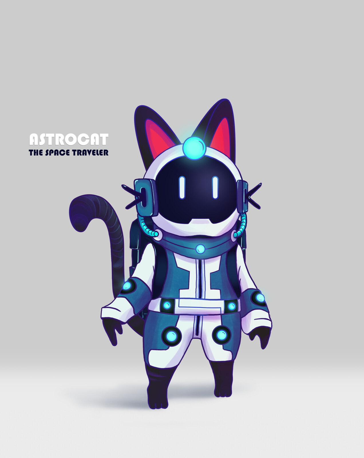 Karolina Grudzień - Astrocat - Character design
