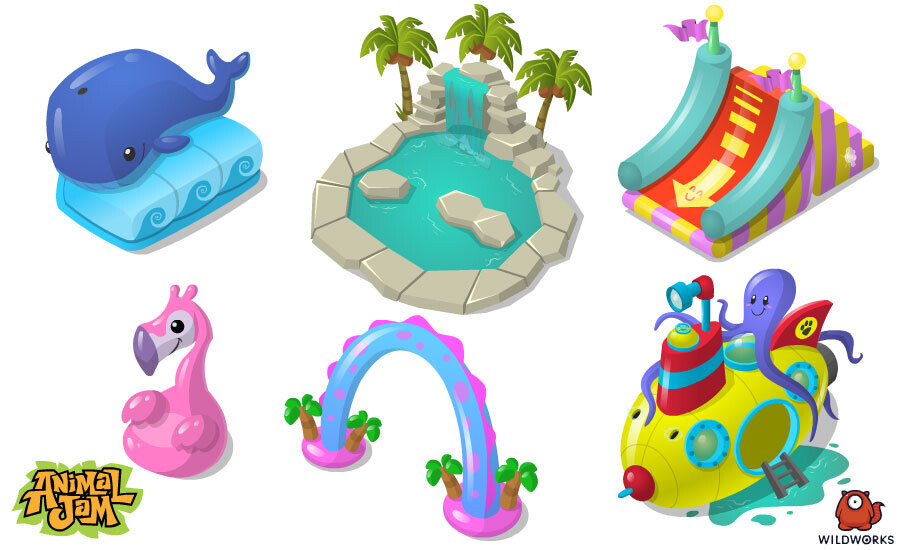 ArtStation - Animal Jam - Den item vector art