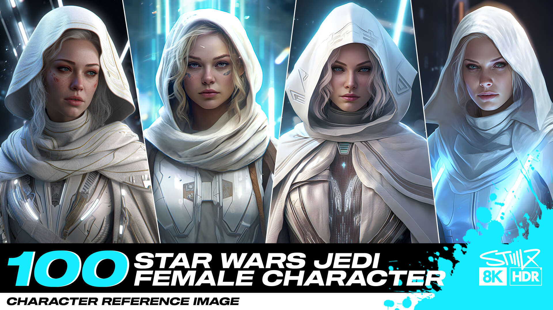 STILL XVII - 100 Star Wars Female Jedi Character | 8K Reference Images