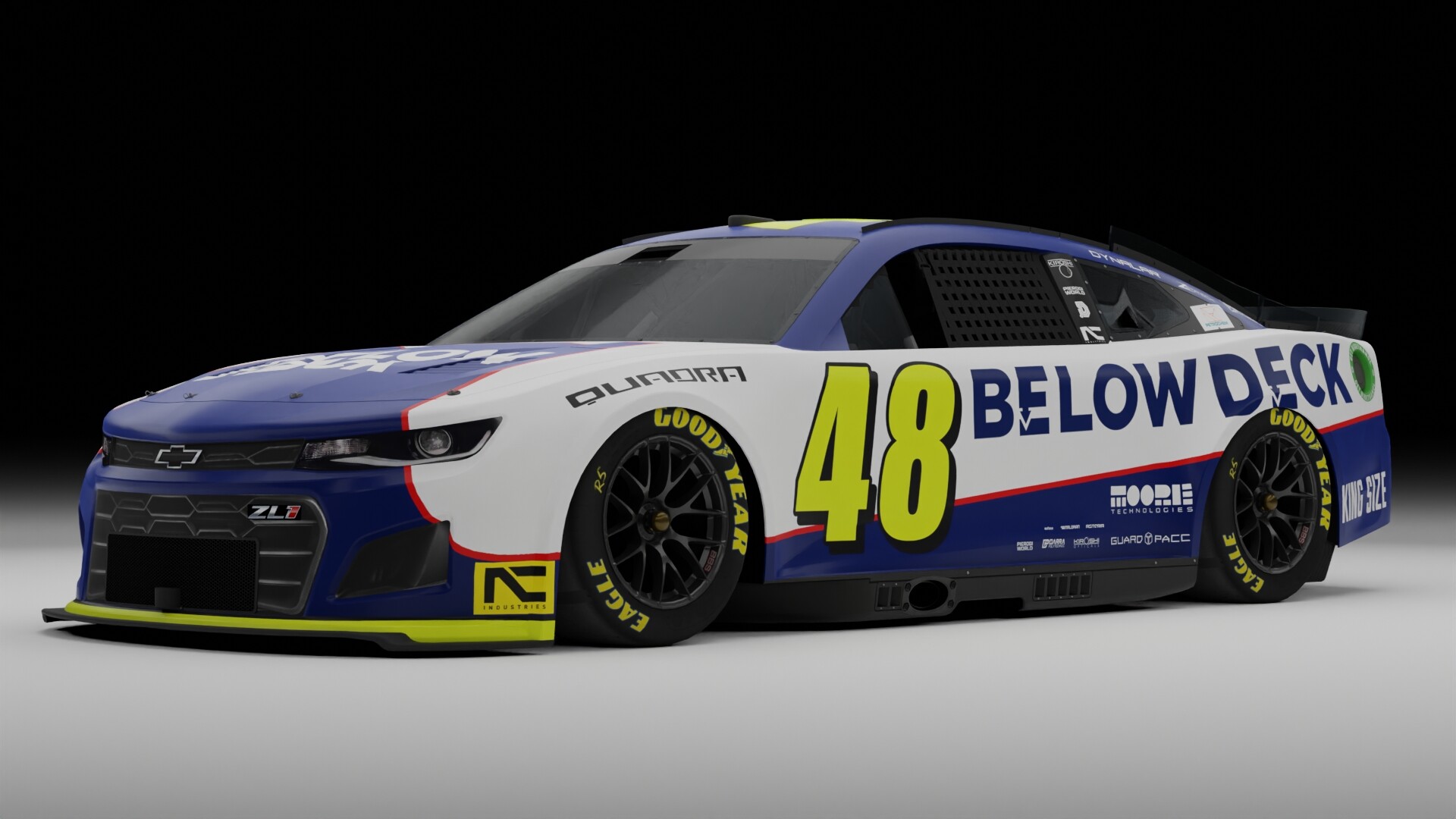 ArtStation - NASCAR Chevrolet Camaro Below Deck livery