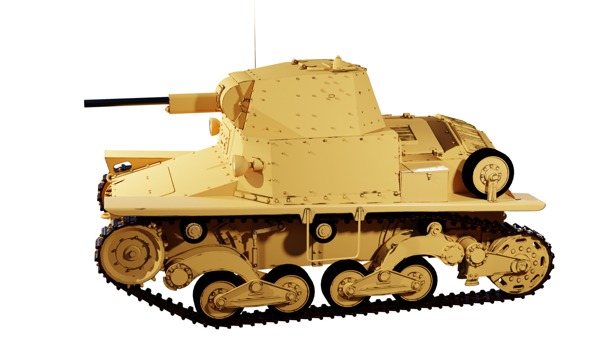 ArtStation - Italian light tank L6 40