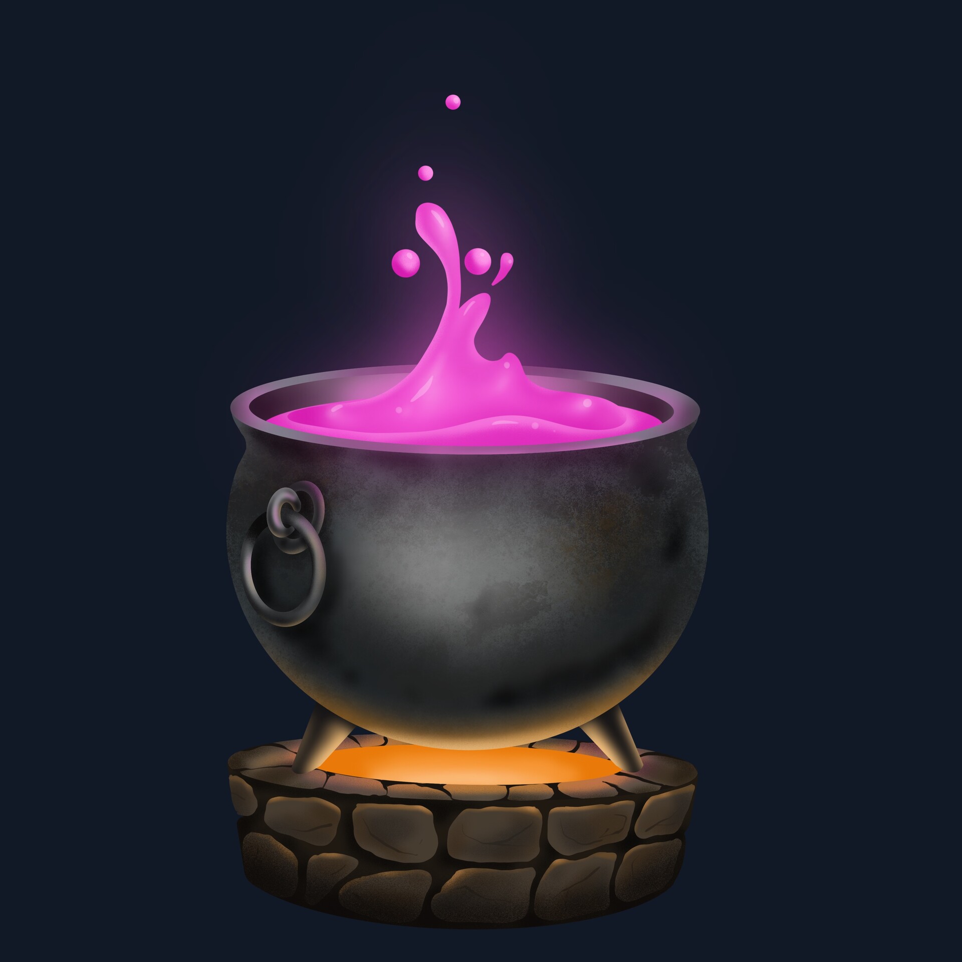 ArtStation - Magic potion cauldron!