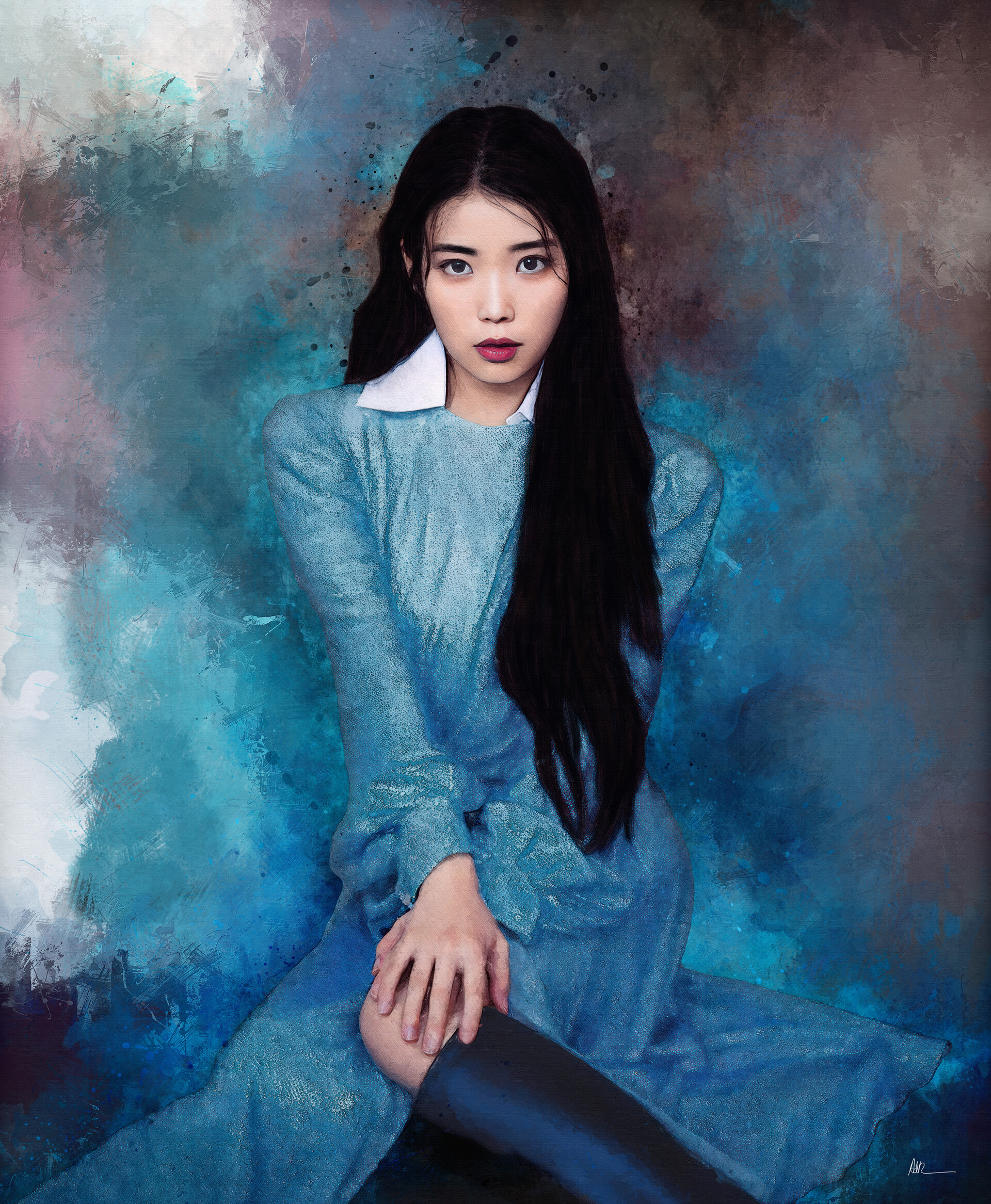 ArtStation - IU (아이유) - November Muse, IU's Timeless Elegance