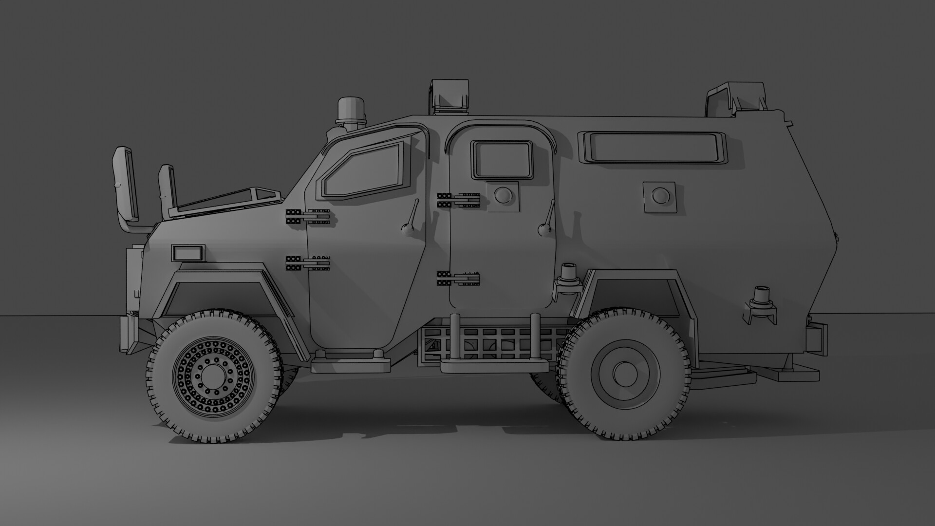 Amit Rotem - Wolf "Zeev" IDF armored vehicle 3D model