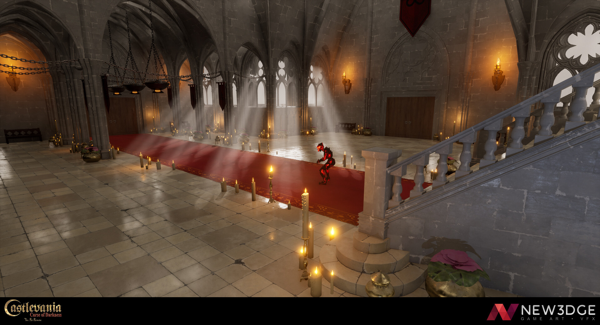 ArtStation - Fan-Art "Castlevania : Curse of Darkness" The Corridor