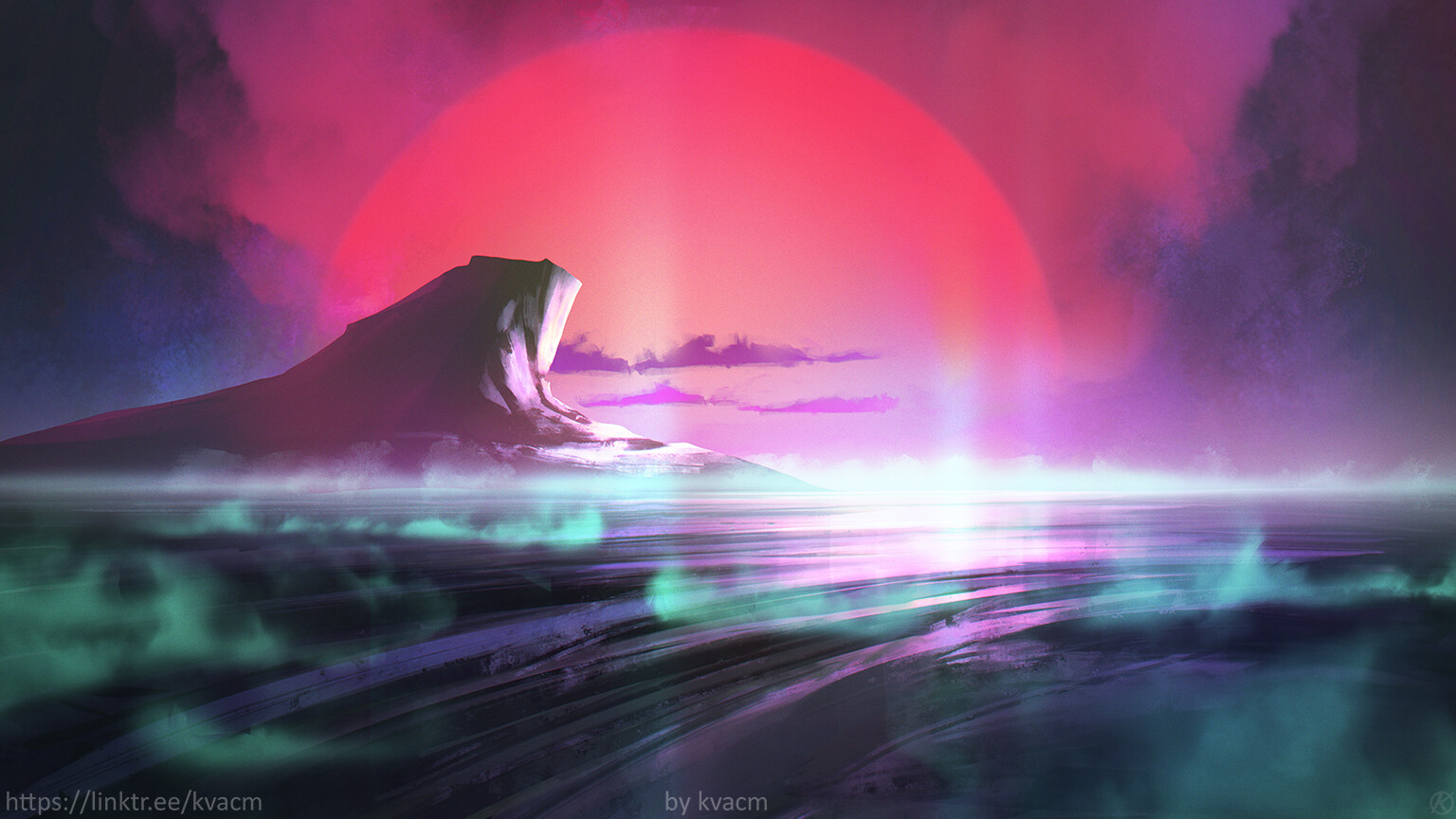 ArtStation - Dramatic Sunset