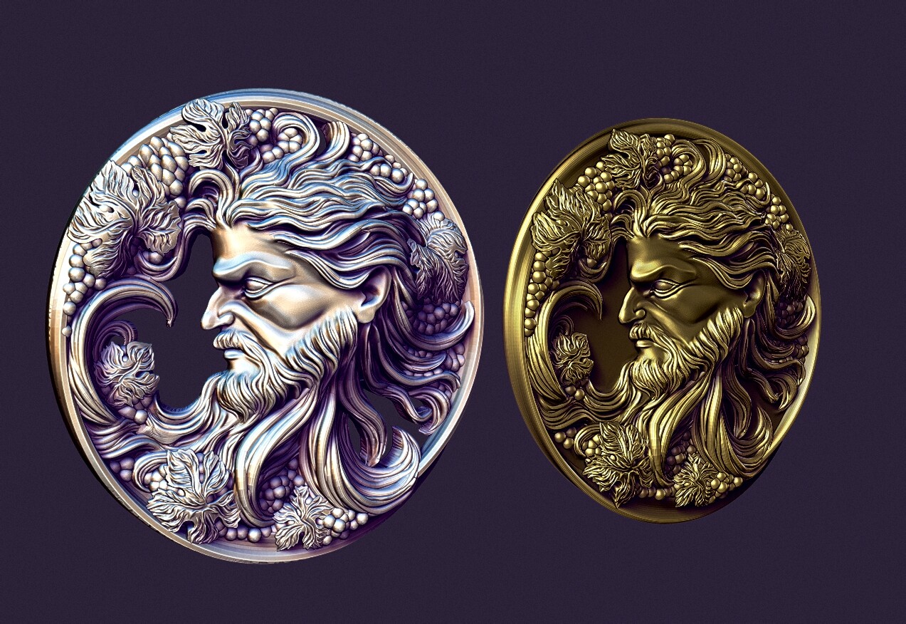 Victoria Kabanova - Printable model Bacchus. God of winemaking. With a ...