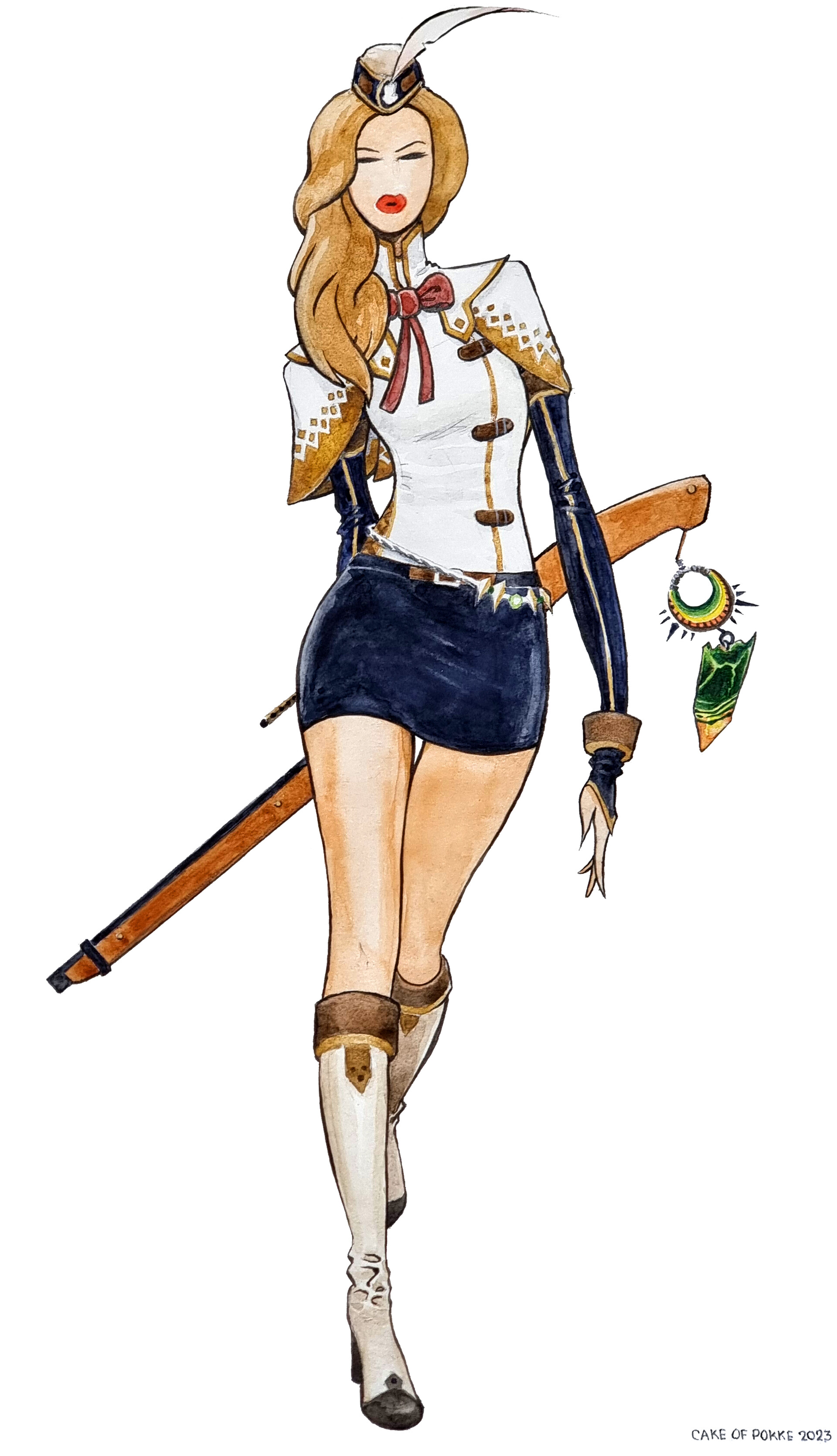 ArtStation - Monster Hunter World Fashion Illustration