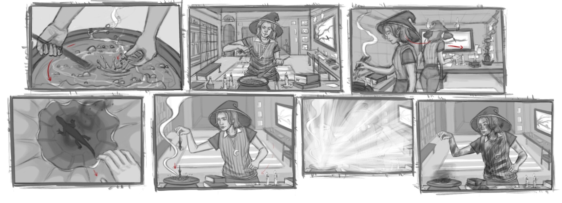 ArtStation - Little Witch (Storyboards)