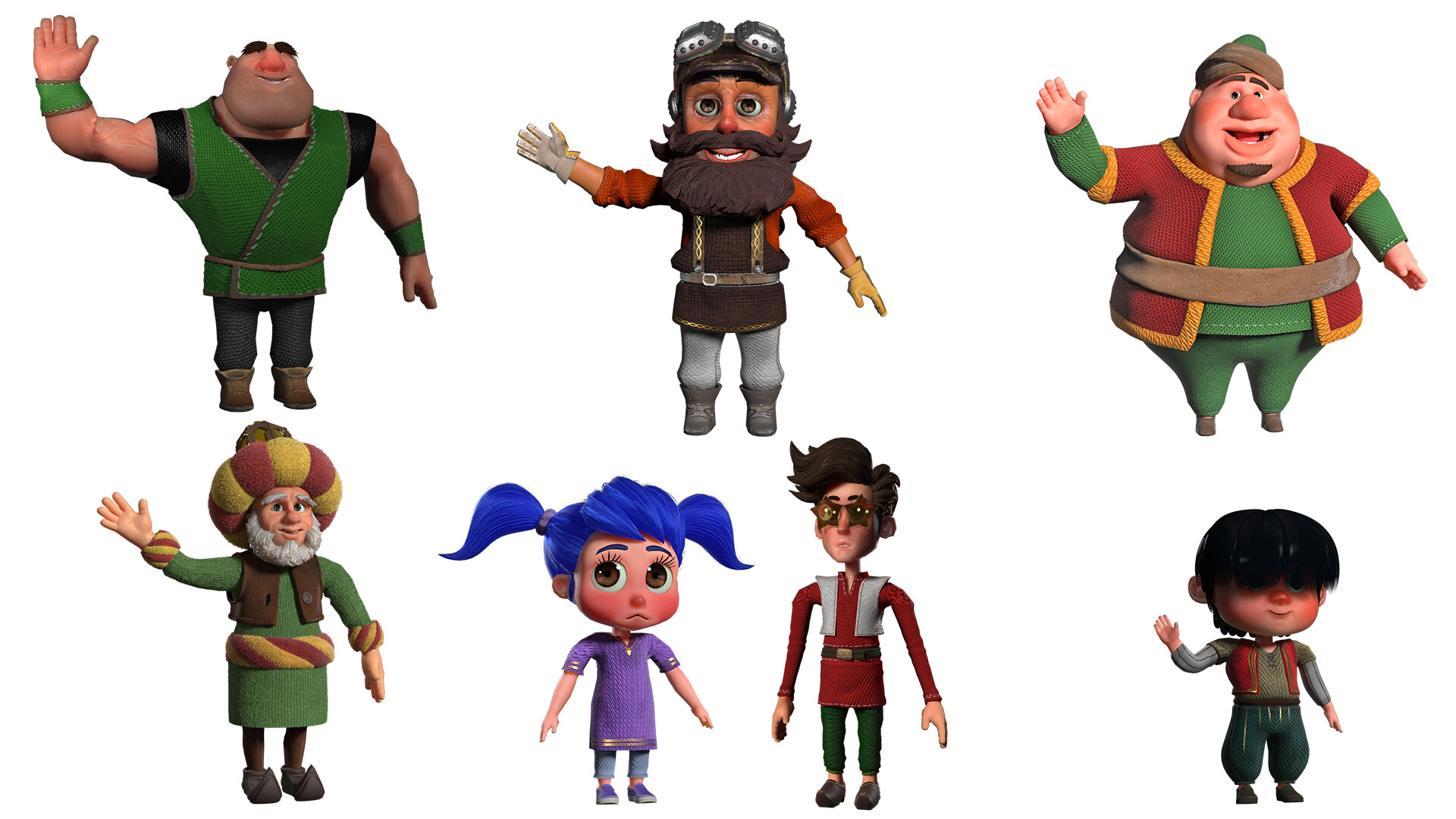 ArtStation - MBC FANANES 3D characters with edit, optimization ,and animations for Fananes ...