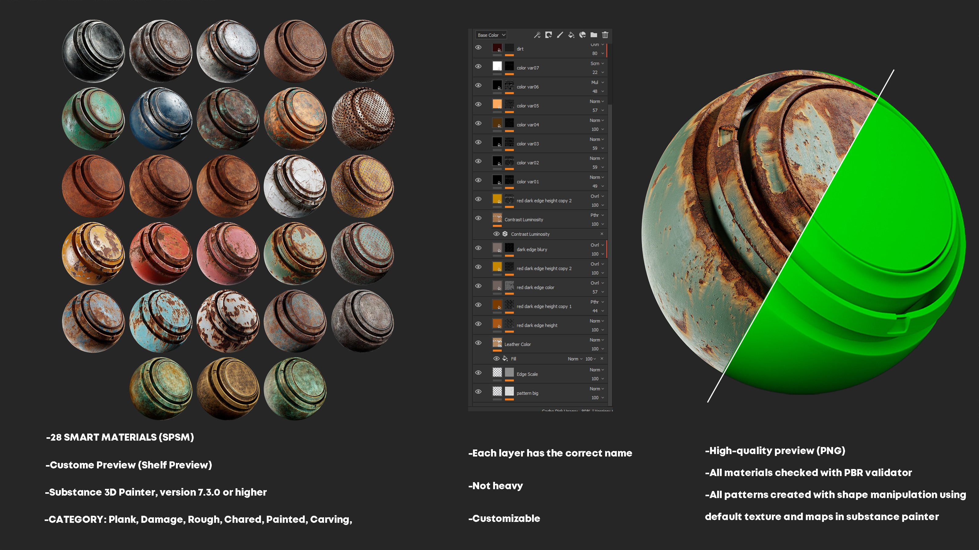 Javad Rajabzade - Substance Painter Tutorial | Rusty Steel peeling paint Material Breakdown