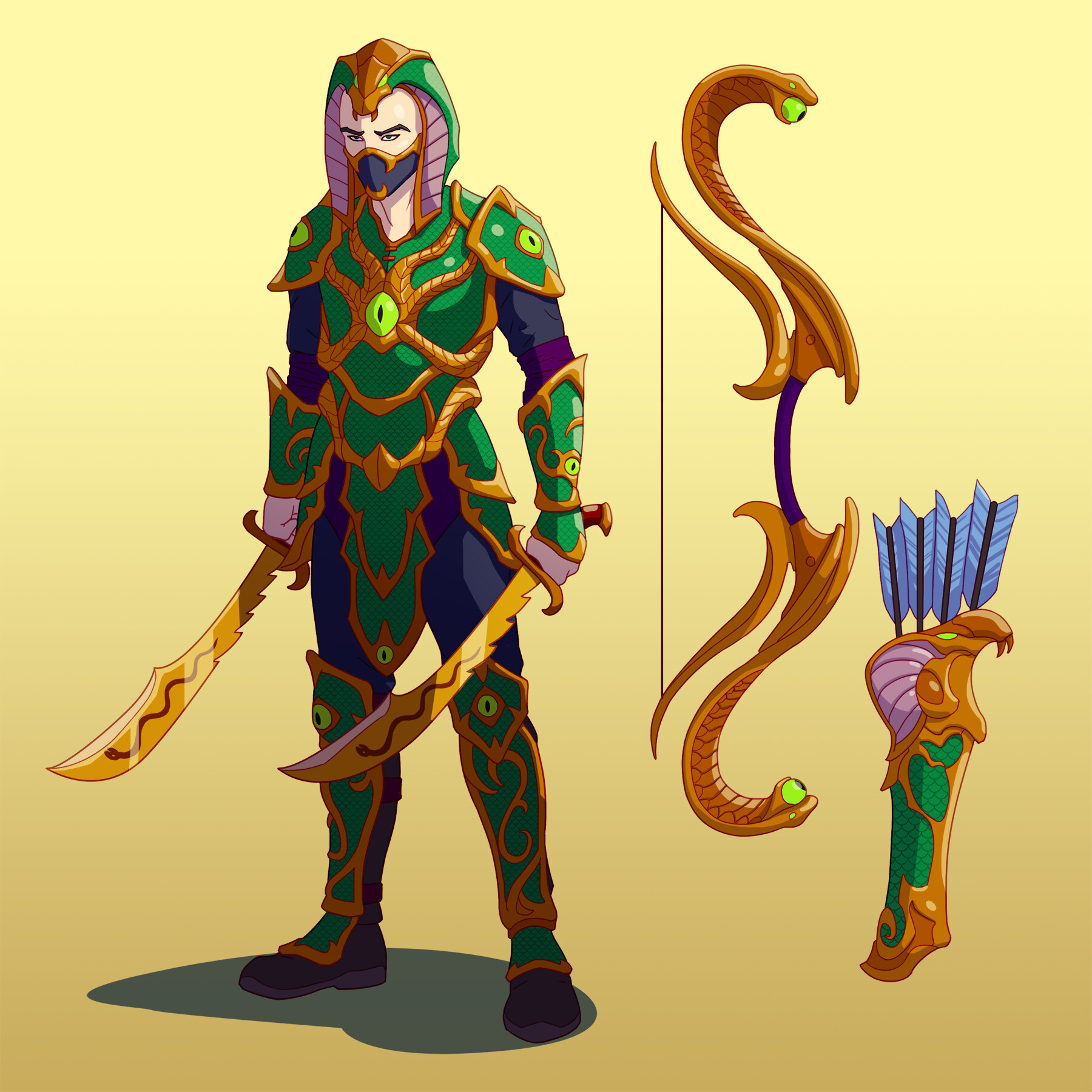 Artstation Serpent Armor Design