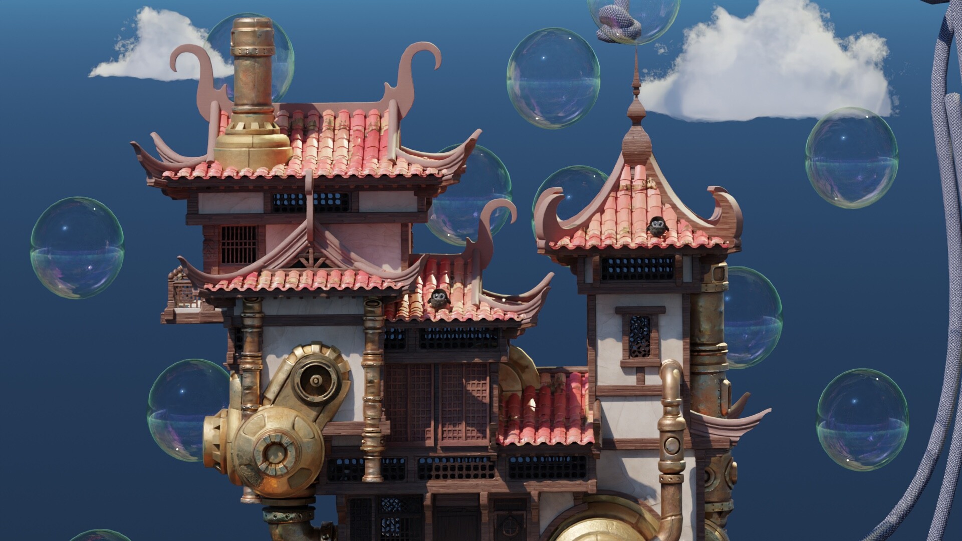 ArtStation - Steampunk building.