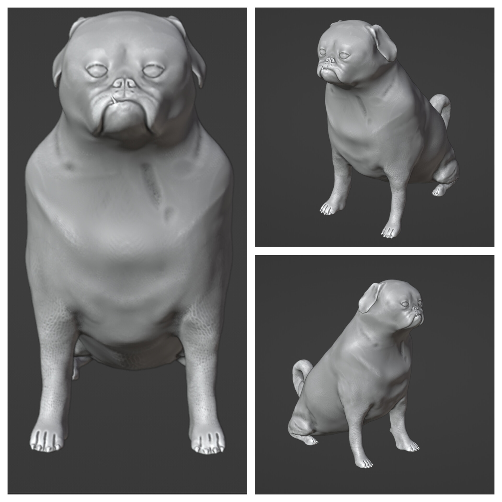 ArtStation - Pug Sculpt
