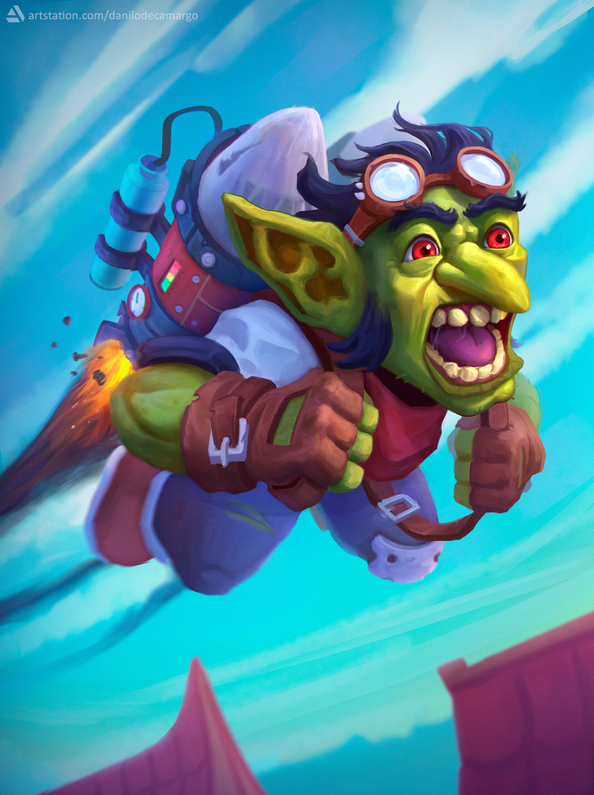 ArtStation - Hearthstone Fanart - Rocket Goblin