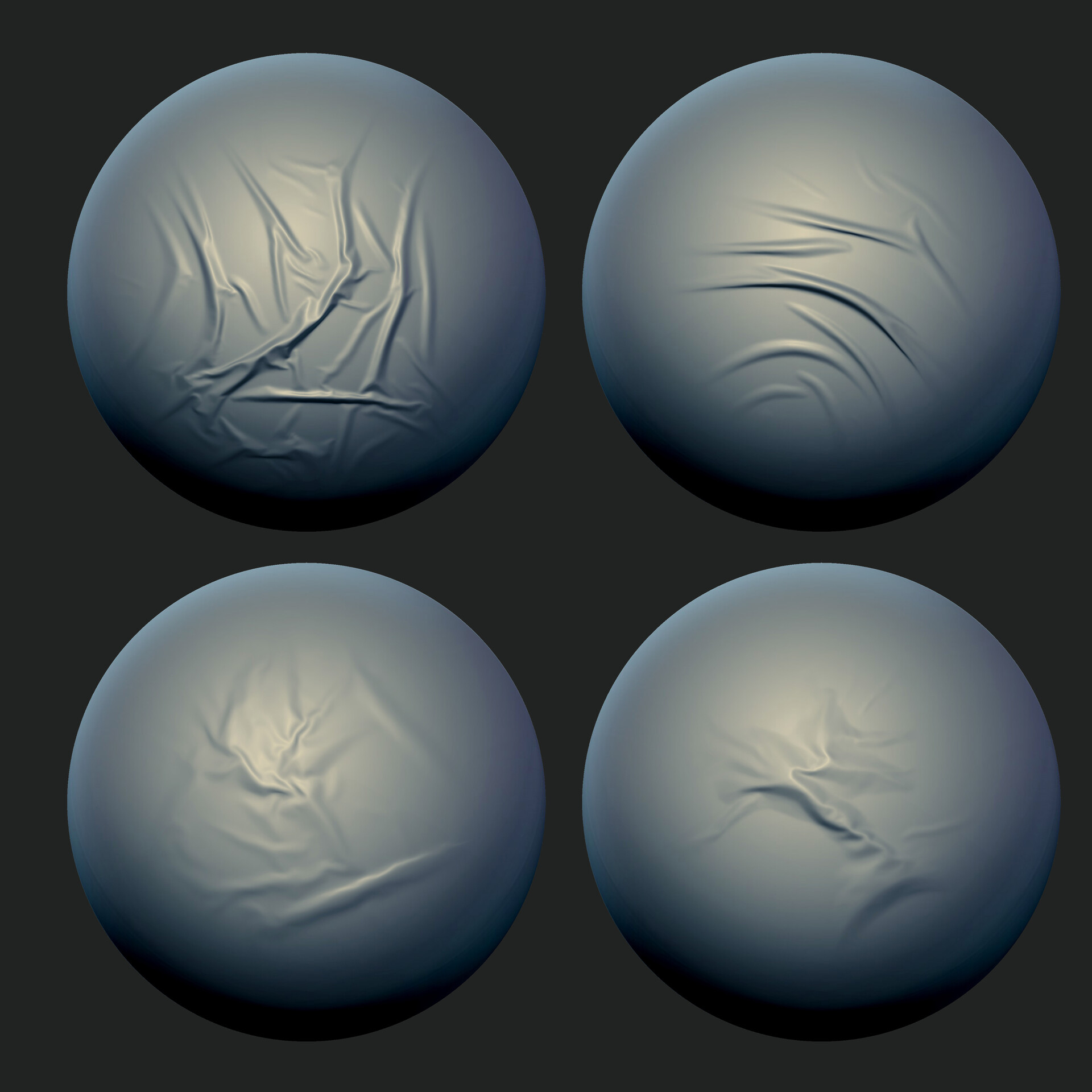 ArtStation - 60 ZBrush Brush + Alpha Folds