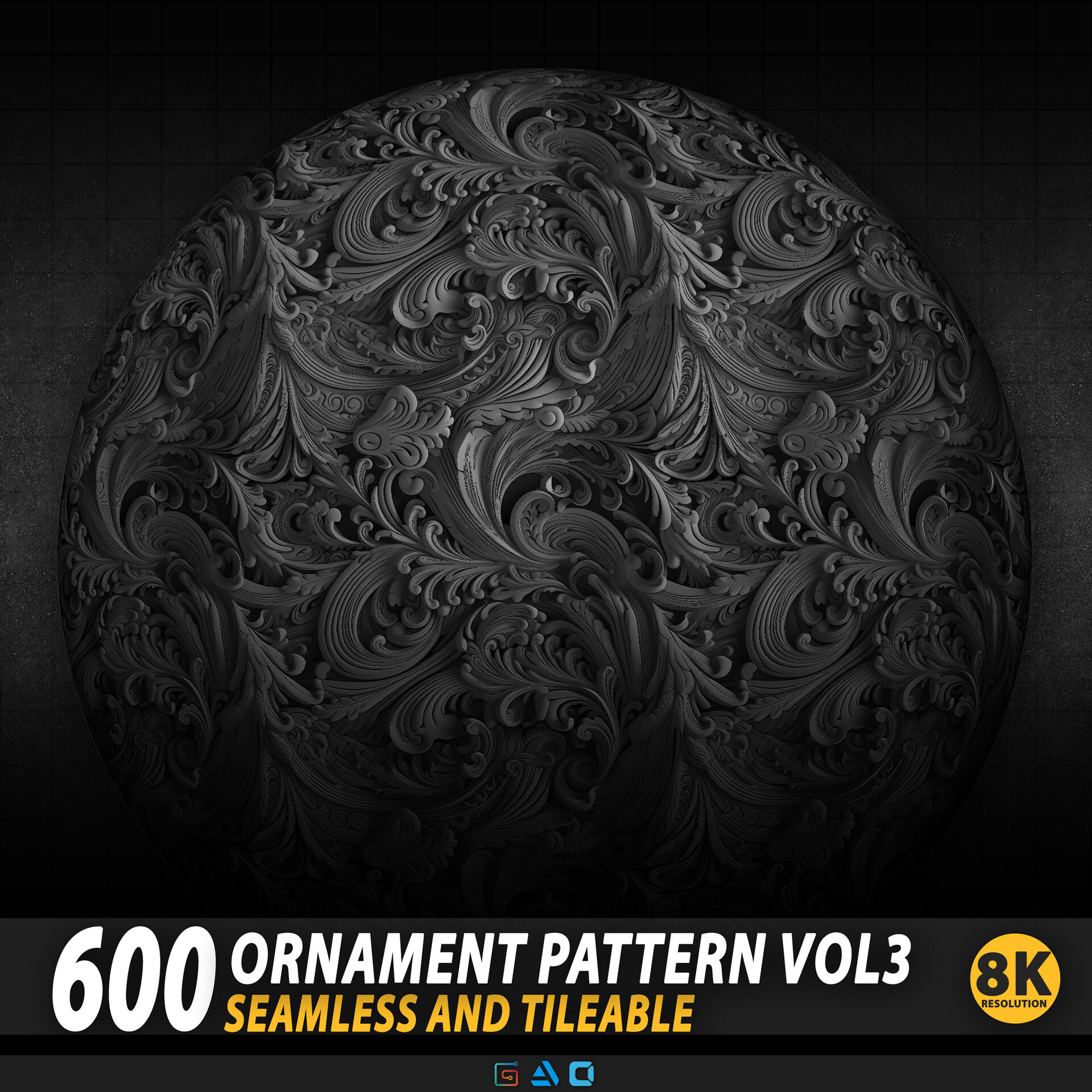 ArtStation - +600 ornamental Pattern | 8k Res | Vol3
