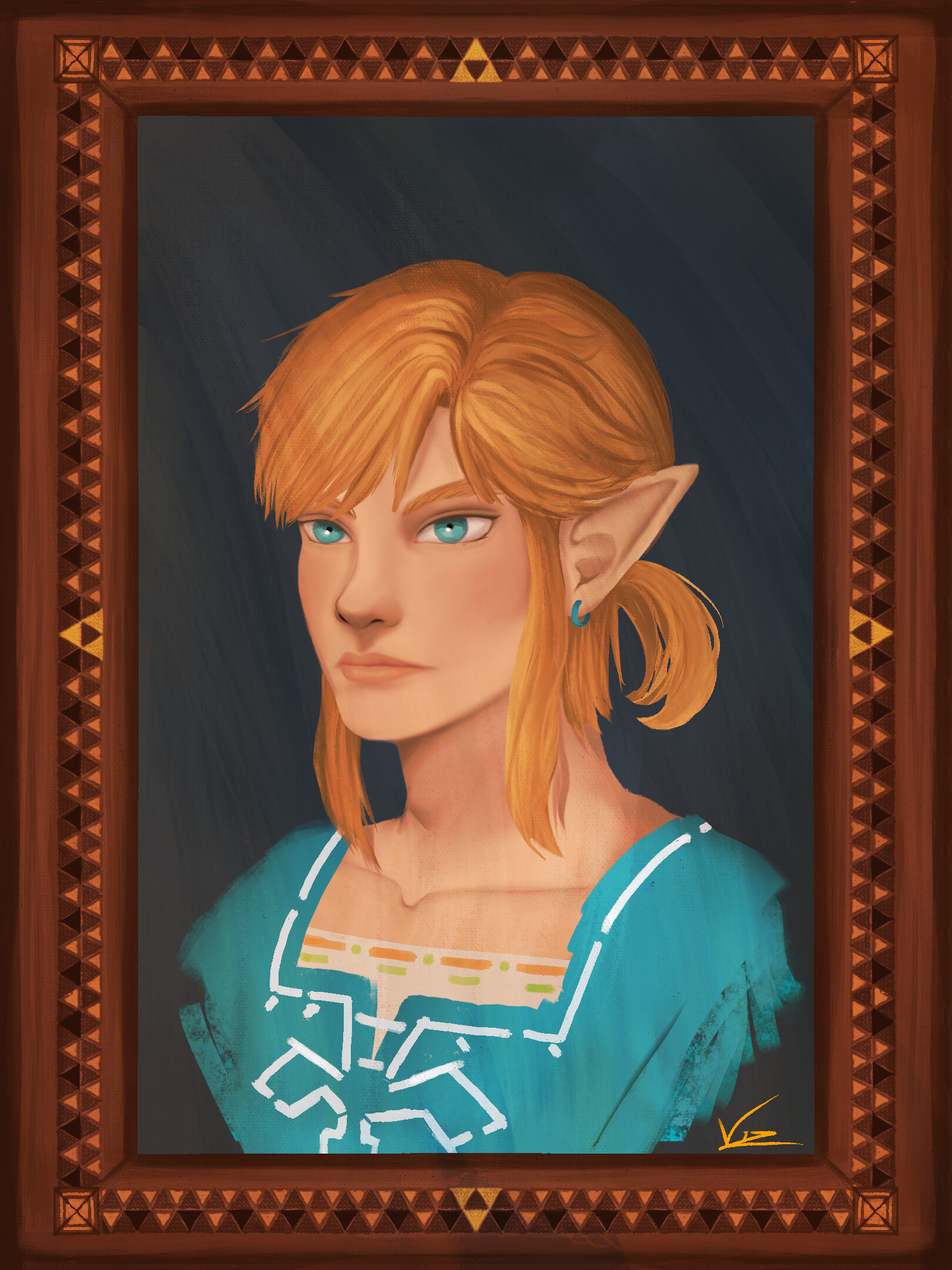ArtStation - Breath of The Wild Link Portrait
