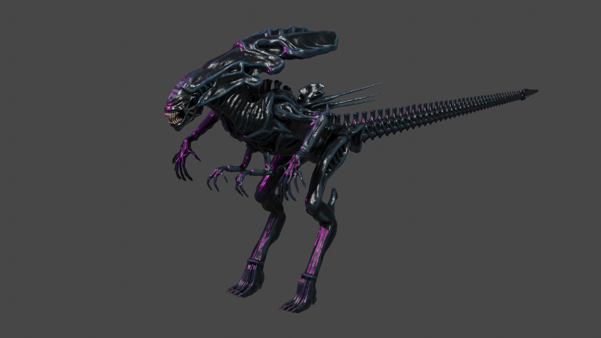 Alien Queen Laying Eggs