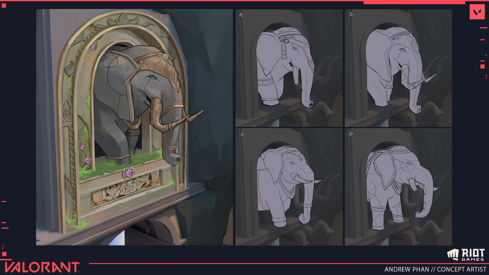 Droo Designs - VALORANT // LOTUS VISUAL DEVELOPMENT