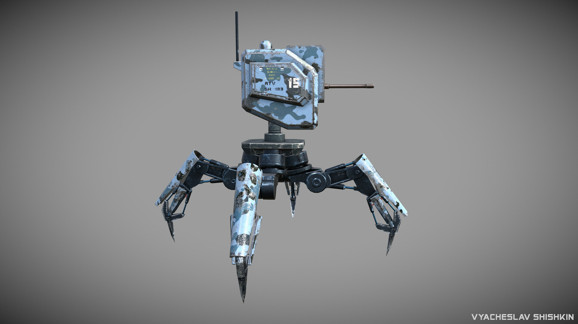 Vyacheslav Shishkin - Spider War Robot