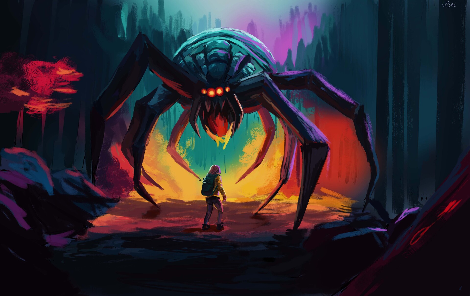 ArtStation - Now the Spiders started to kill.