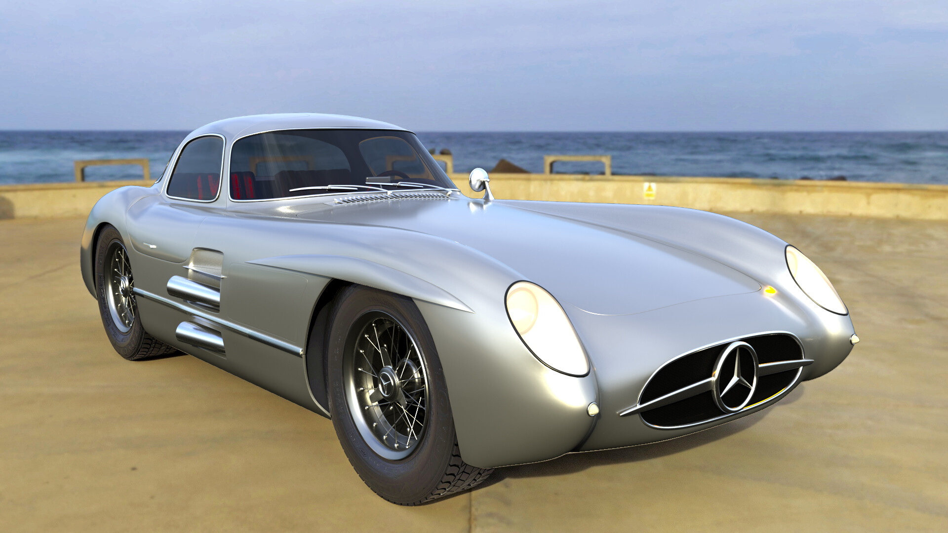 ArtStation - Mercedes SLR300 - Realistic 3D model