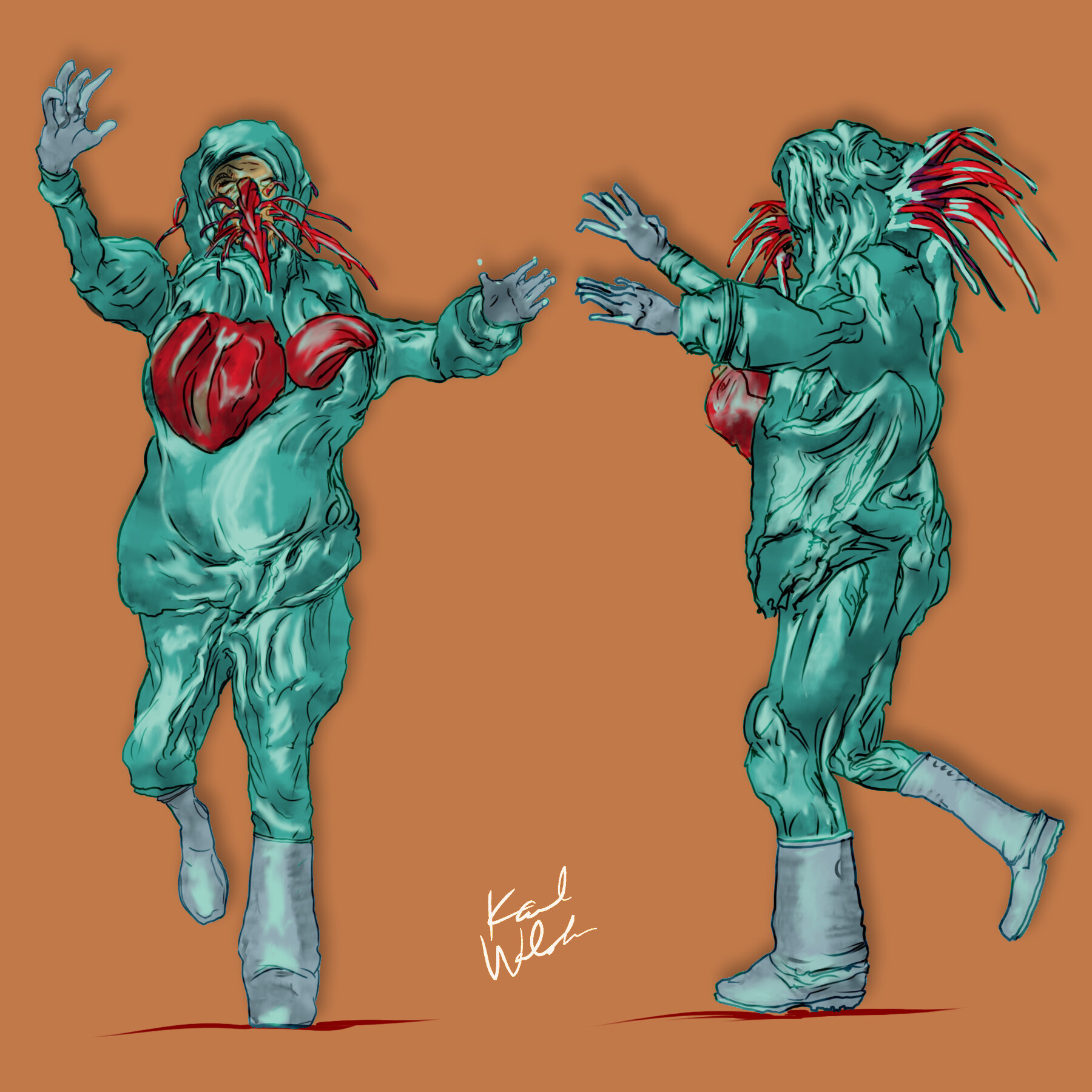 ArtStation - Disfigured Lab Tech - Creature Concept