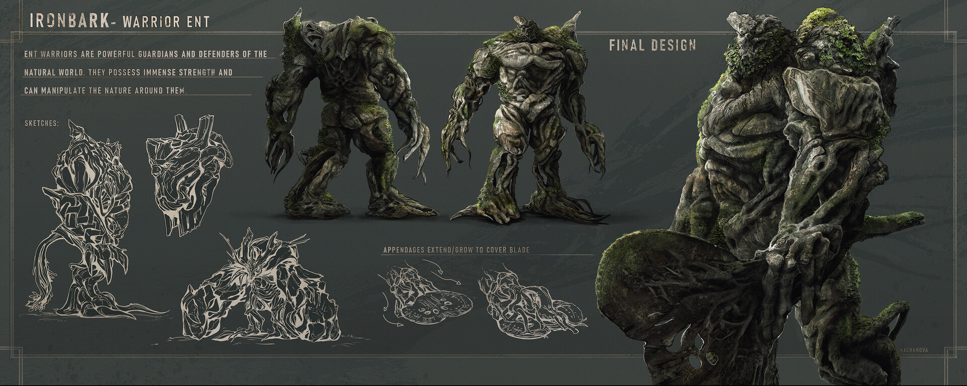 ArtStation - Ironbark the Ent