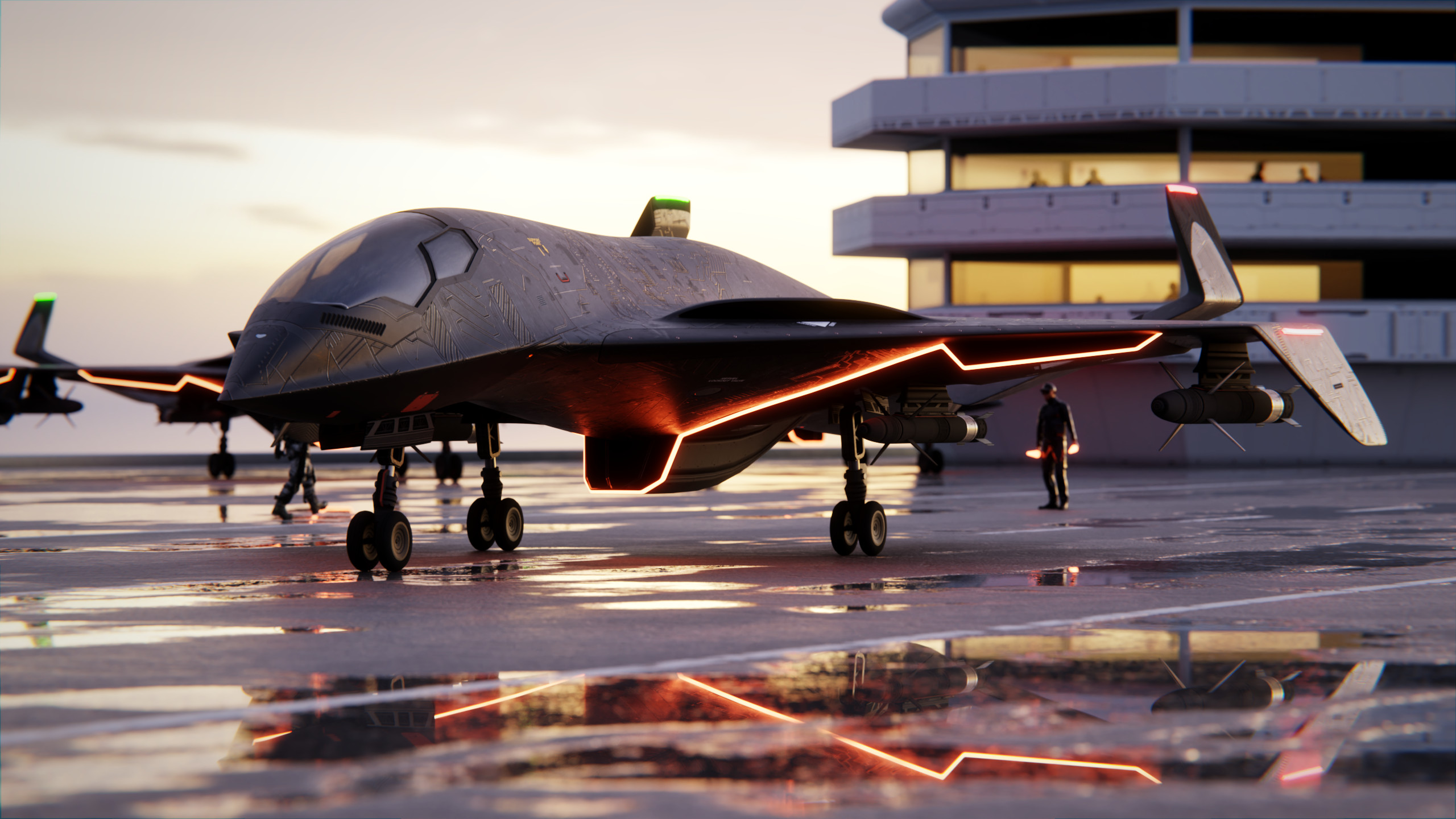 Futuristic Military Aircraft