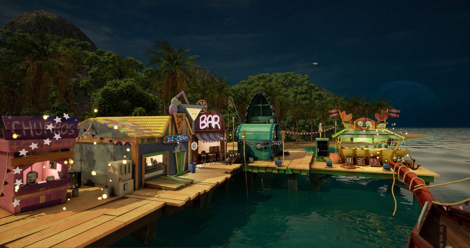 巧课力 CGmomo - 【学生作品】陈星霖--《小港湾》