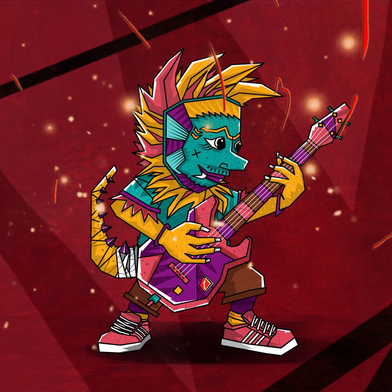 Novan Edo - "Indonesia Topeng" Character Band Illustration and Motion Graphic