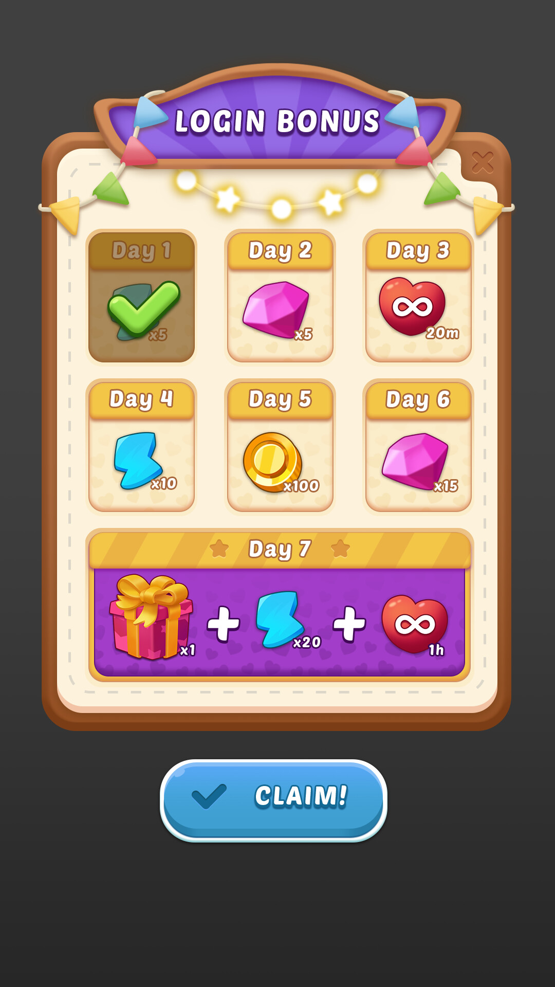 ArtStation - Game match 3 - Pop ups