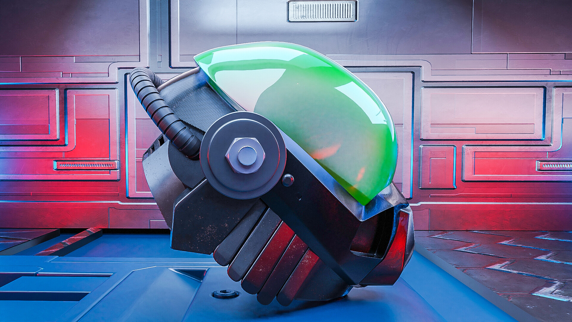 ArtStation - Sci-Fi Alien Helmet Type 1