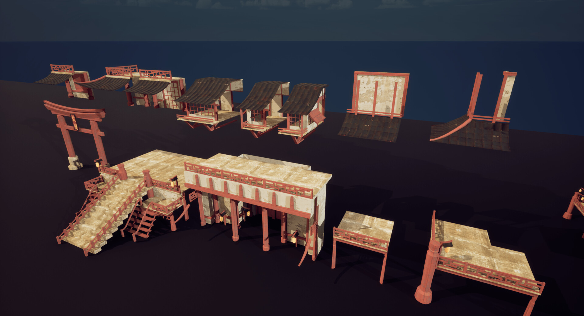 Albane Dupuy - Procdural Japanese temple with Houdini