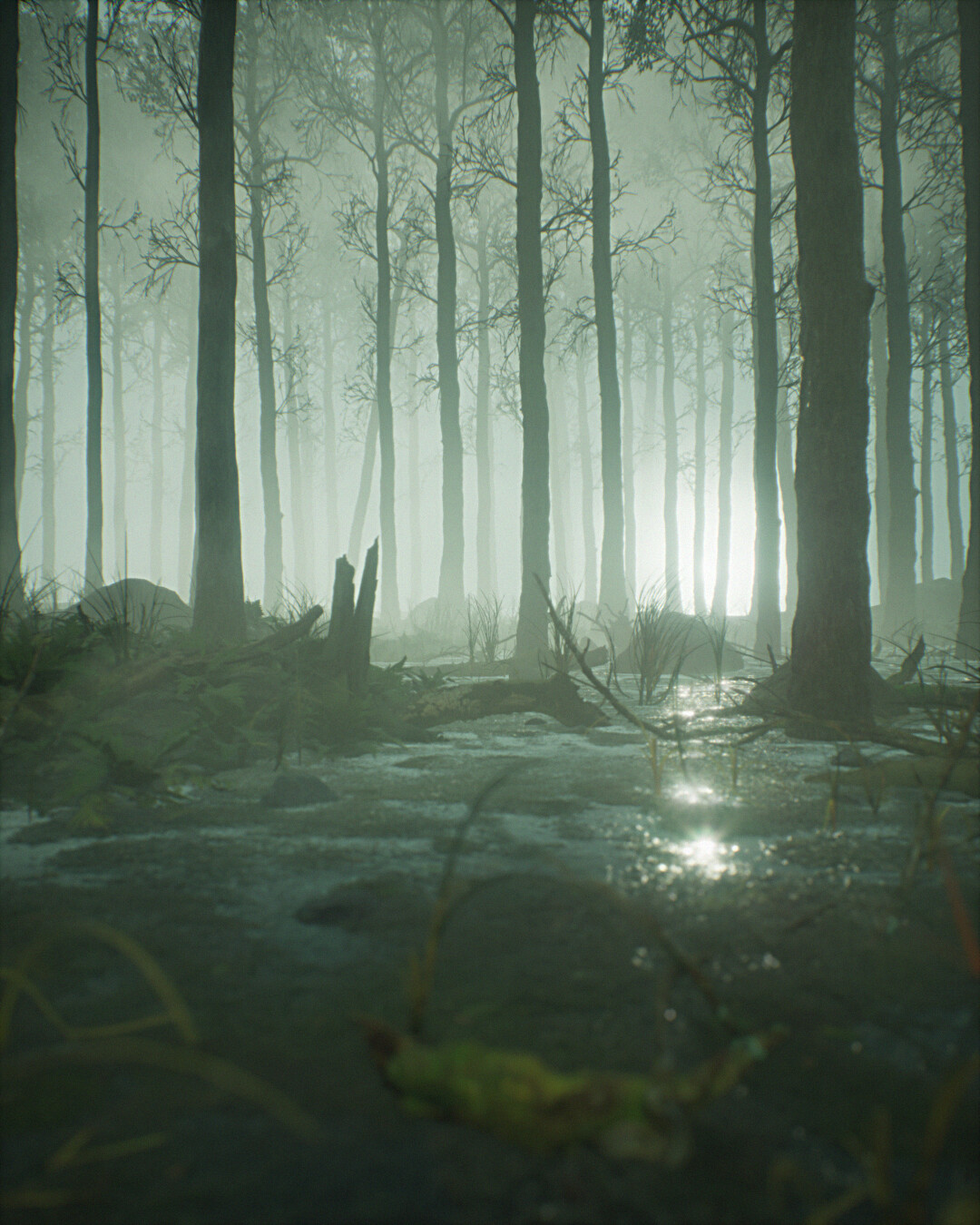 ArtStation - Who is hiding in that swamp?