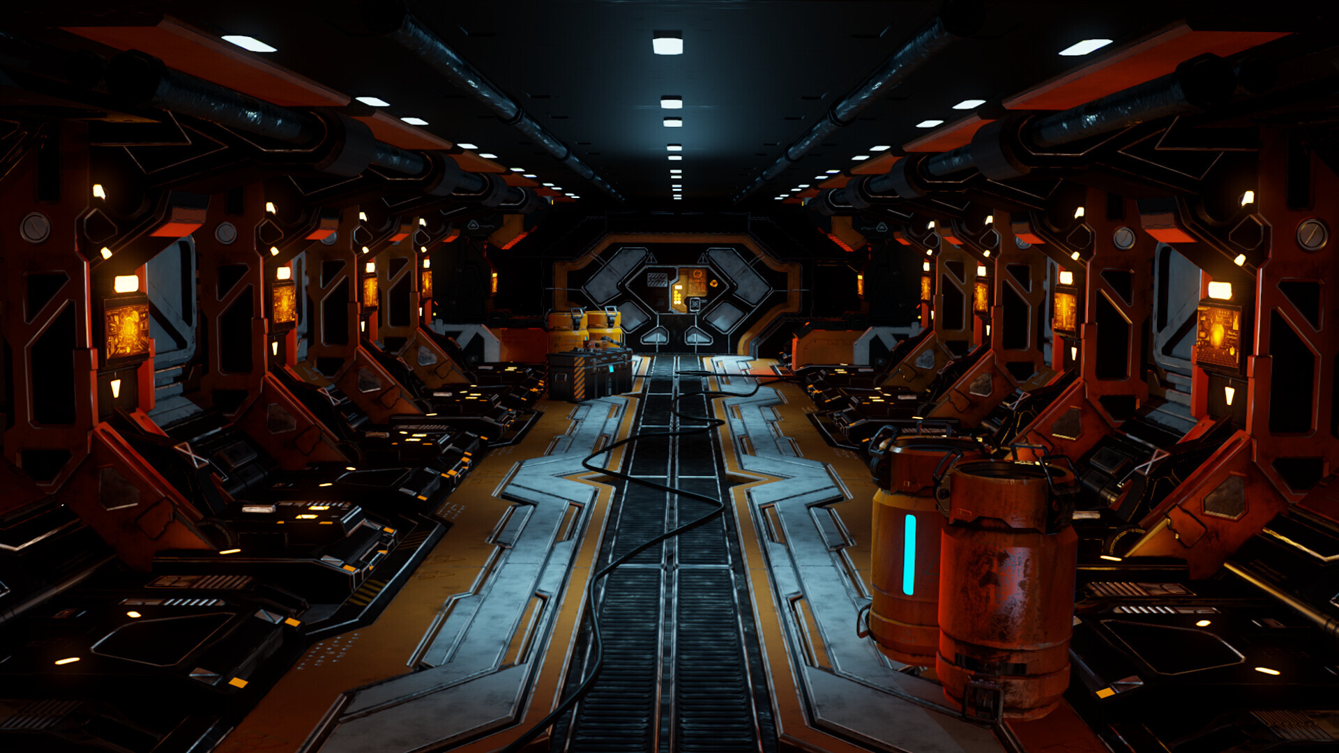 ArtStation - Spaceship Corridor