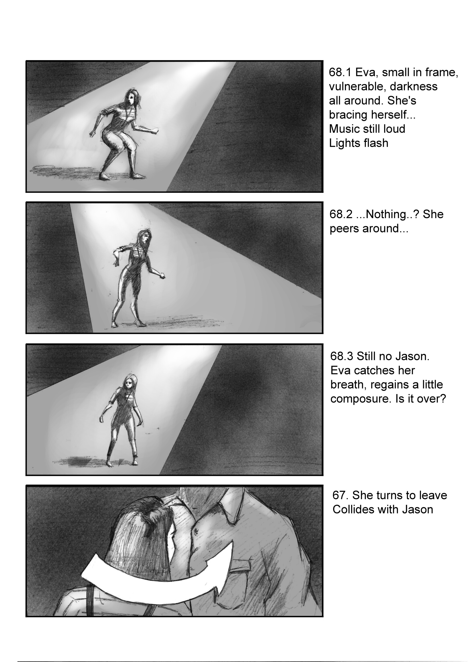 Ben Savigear - Horror Storyboard