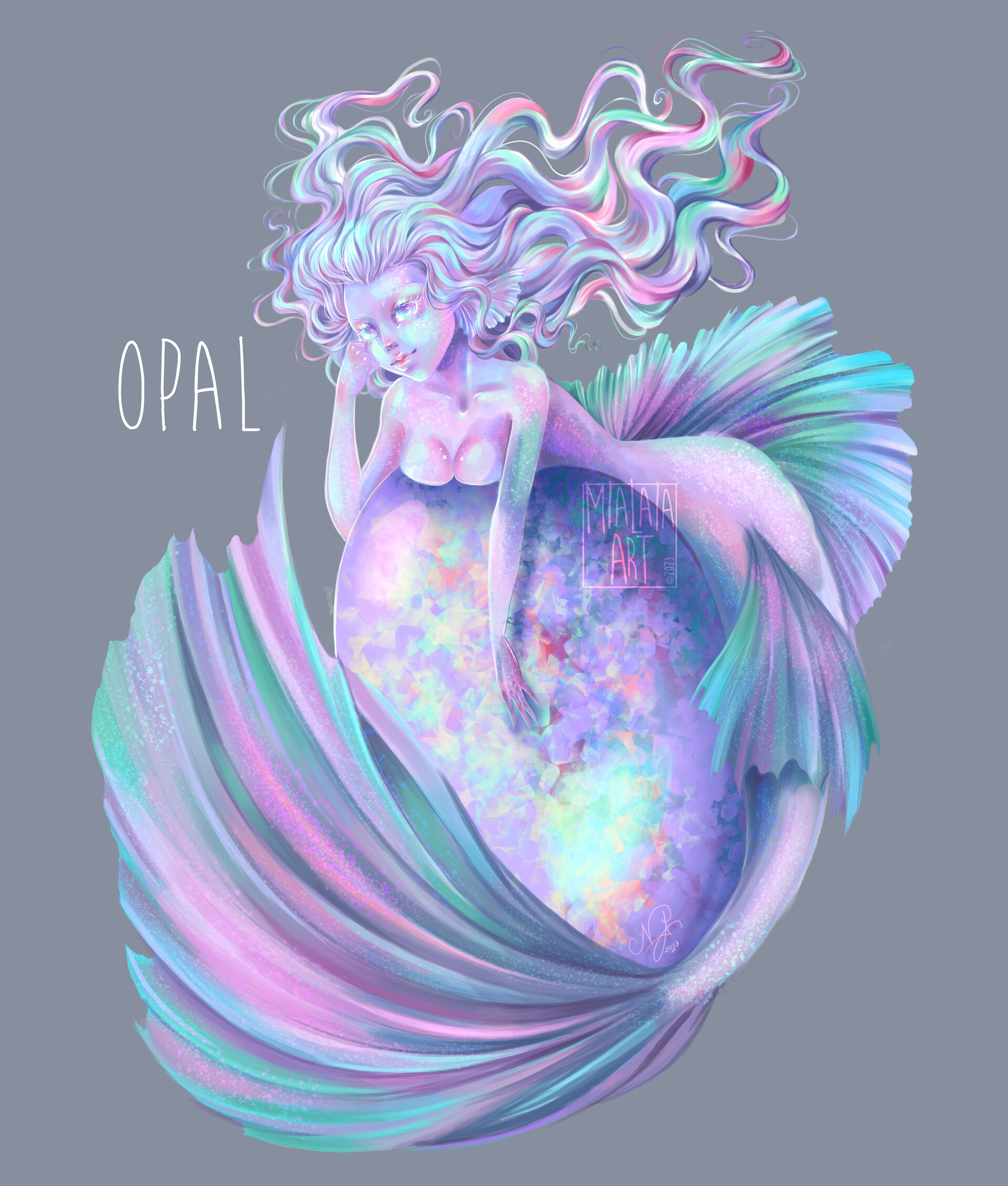 ArtStation - Opal mermaid