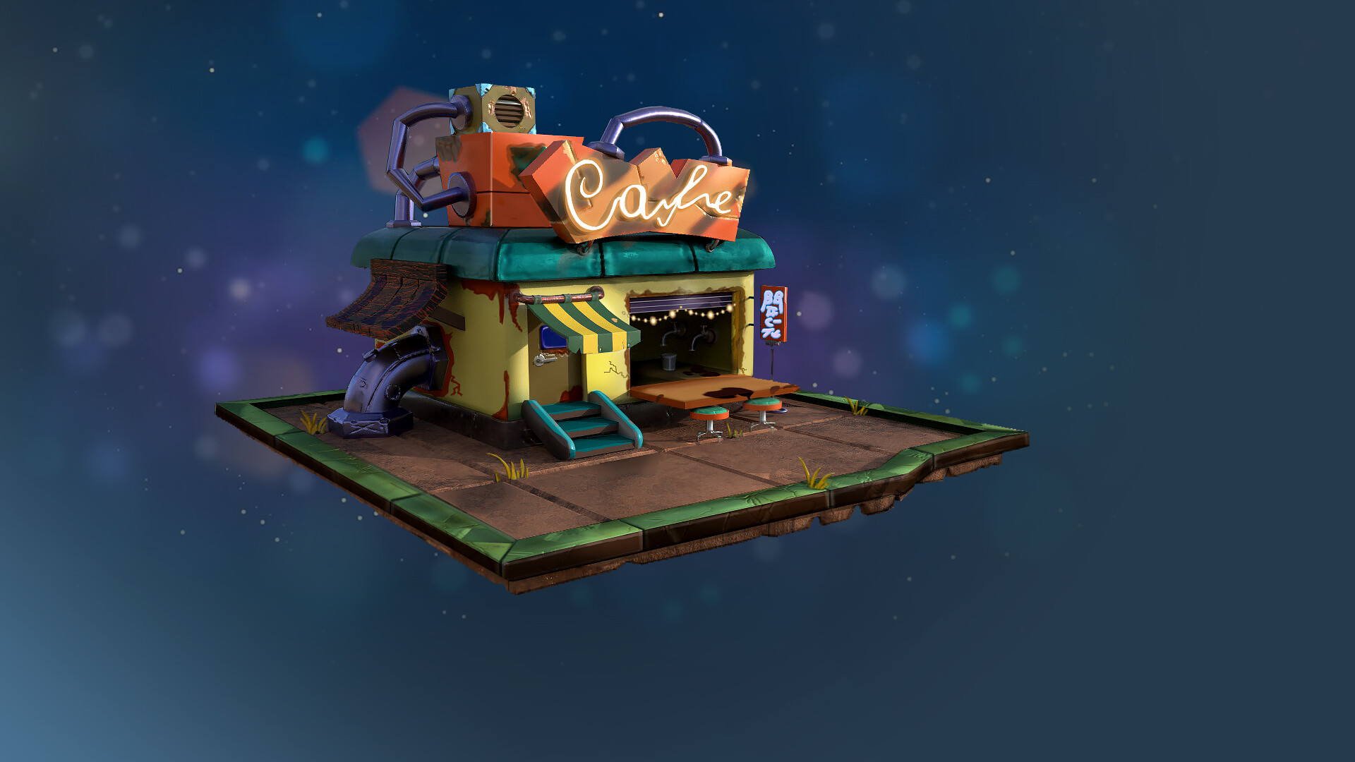ArtStation - Robot Cafe
