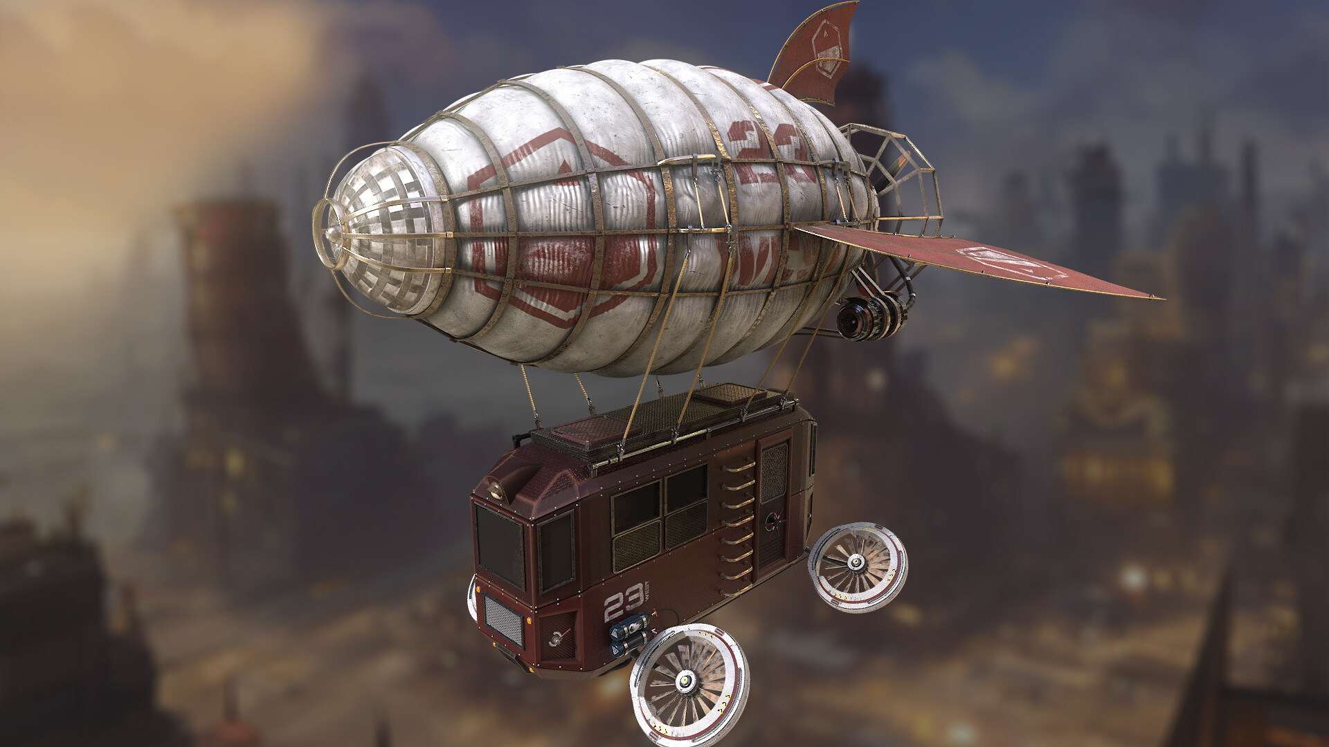 ArtStation - Steampunk airship